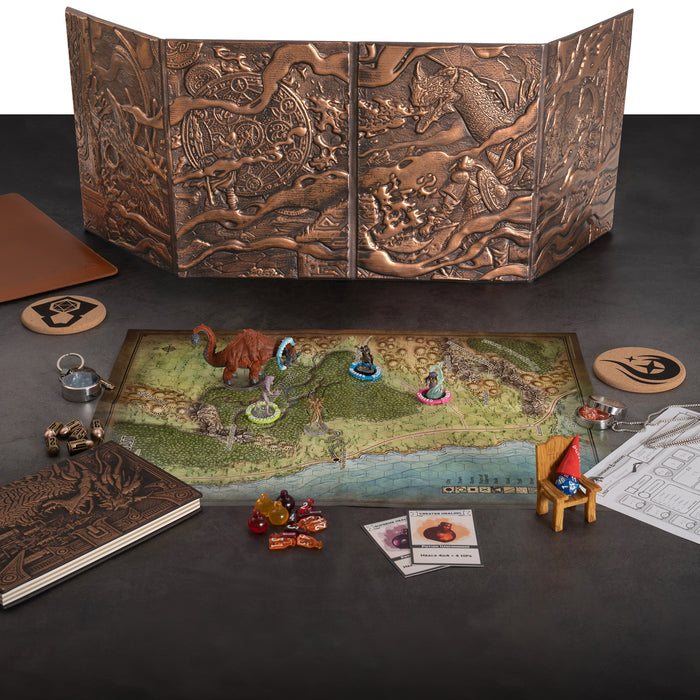 3D Faux-Leather Customisable DM/Dungeons Master Screen | DND 5e, 4e..